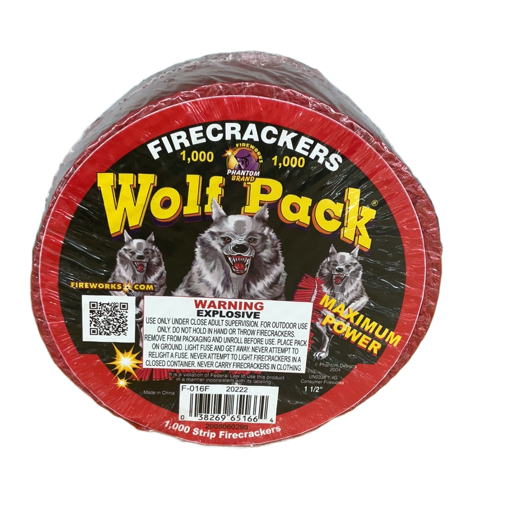 Wolfpack 1,000 Firecracker Strip – Five Star Fireworks LLC